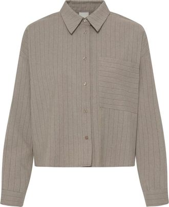 Ichi Ichi, Femme, Blouses et Chemises, Gris, Taille: 44 FR Chemises