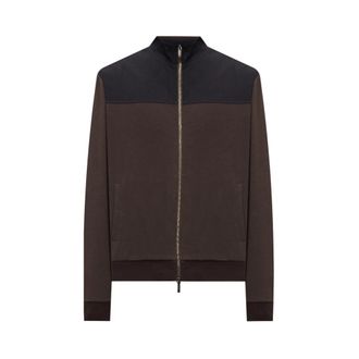 PESERICO Durchgehender Rei&szlig;verschluss-Jacke - - Sweatshirts & Hoodies - Herren - Braun - L