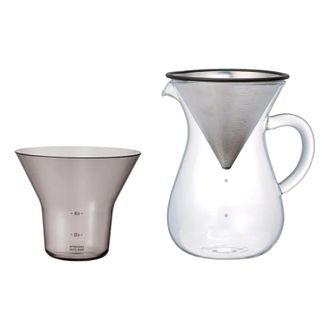 Kinto Set Carafe &agrave; caf&eacute; en acier inoxydable Kinto