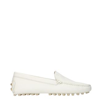 Tod's Tods Mocassins Femme &agrave; Peau Blanche