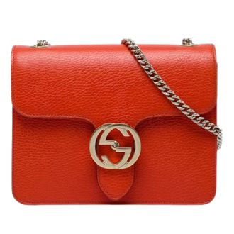 Gucci Sac bandouli&egrave;re vintage doccasion - Femme - Pre-owned - Orange - Taille: ONE Size