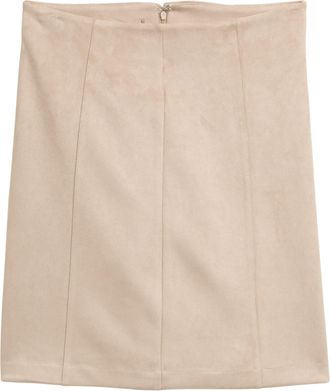 Tom Tailor Damen 1047636 Rock, 32208 - Soft Taupe Grey, 40 EU