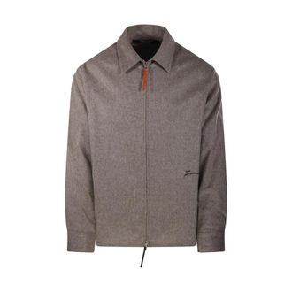 Jacquemus La Chemise Flash - Homme - Vestes - Beige - Taille: L