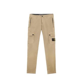 Stone Island Slim Fit Cargo Hose aus Stretch-Baumwolle - - Trousers - Herren - Beige - W30