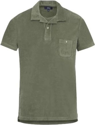 Gilis Gilis, Homme, Tops, Vert, Taille: 3XL Polo en éponge kaki foncé