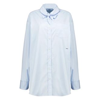 Prada Popeline Hemd - - Blouses & Shirts - Damen - Blau - S