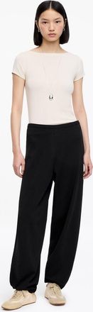 Arket Legere Strickhose -Schwarz