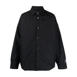 AMBUSH Schwarze Gingham-Check Gepolsterte Hemdjacke - - Shirts - Herren - Schwarzk - L