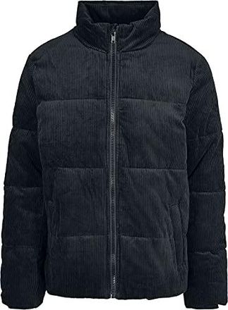 Urban Classics Homme Boxy Corduroy Puffer Jacket Vestes, Noir, L EU