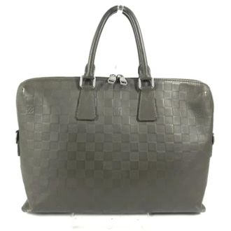 Louis Vuitton unisex, Pre-owned, Gris, Taille: ONE Size Pre-owned Vintage Damier Infini Briefcase