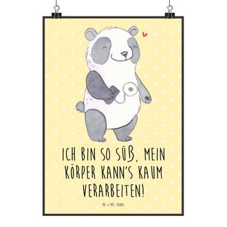Mr. & Mrs. Panda Bild Panda Insulinpumpe DIN A4 - Geschenk, drucke, Diabetes, wanddeko, Poster, Mellitus, wandkunst, Wandbild