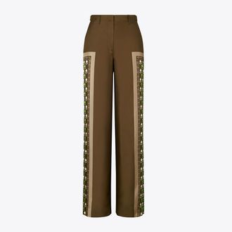 Tory Burch Damen Satinhose