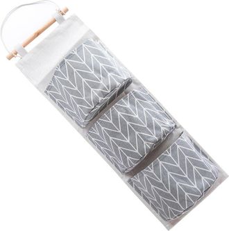 Valiclud Wasserdichter Baumwoll Leinen Hängeorganizer mit Großer Stauraum Platzsparend für Schlafzimmer Bad Kleiderschrank Einfache Türmontage Vielseitige Aufb