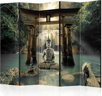 Paris Prix Paravent 5 Volets Buddha Smile 172x225cm