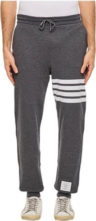 Thom Browne Homme, Pantalons, Gris, Taille: XL Pantalon de surv&ecirc;tement classique en molleton &agrave; 4 barres