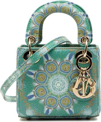 Dior Hobo Bags - Micro Calfskin In Lights Lady Dior - Gr. unisize - in Gr&uuml;n - f&uuml;r Damen