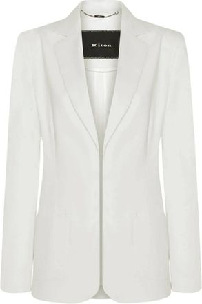 Kiton Femme, Vestes, Blanc, Taille: 40 FR Jacket Linen