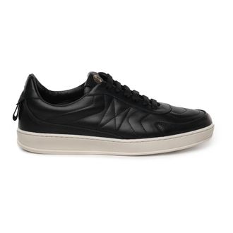 Giuliano Galiano Schwarze Leder-Sneaker mit Schn&uuml;rung - - Shoes - Herren - Schwarzk - 45 EU