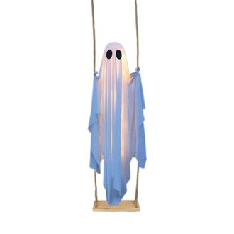 Generic Swinging Ghost Decoration - Light Up Halloween Prop, gruseliges Au&szlig;enornament | zuverl&auml;ssiges H&auml;nge-Zubeh&ouml;r Festlich Kreativ Spooky Party Supply Elega