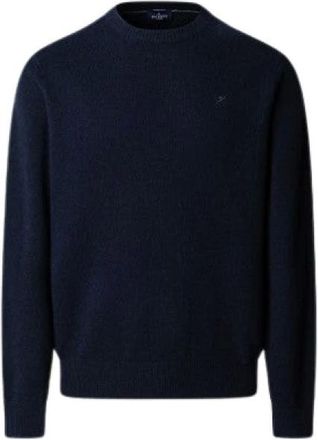 Hackett Pull &agrave; col rond en laine dagneau - Homme - Pulls - Bleu - Taille: XL