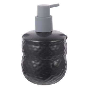 FOMIYES Seifenspender Badezimmer 440ml Keramik Eule mit Rostfreier Pumpe Nachf&uuml;llbar f&uuml;r Wohnr&auml;ume und B&uuml;ro