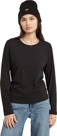 G-Star G-Star RAW Damen Front Seam Top, Schwarz (dk Black D24514-4107-6484), XXS