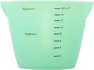 BESPORTBLE 500 ml Silikon Messbecher mit Ausgie&szlig;er Korrosionsbest&auml;ndig und Rostfrei Praktischer K&uuml;chen und Backhelfer f&uuml;r Haushalt