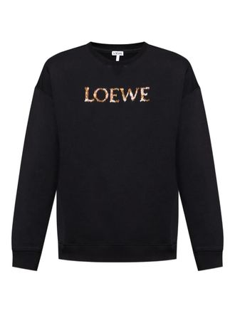 Loewe sweat à logo brodé - Noir
