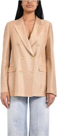 Tagliatore Femme, Vestes, Beige, Taille: 40 FR Blazer Crois&eacute;