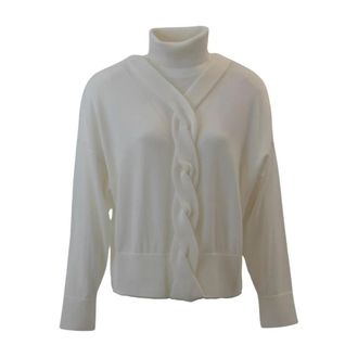 High Wollmischung Rollkragenpullover - - Knitwear - Damen - Beige - XS