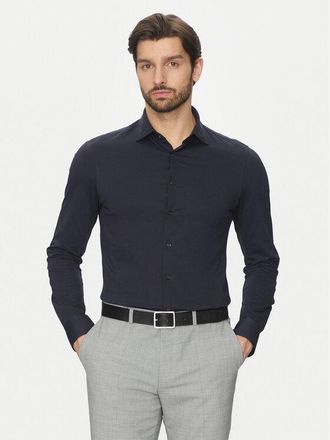 Michael Kors Hemd MD0MD91498 Dunkelblau Slim Fit