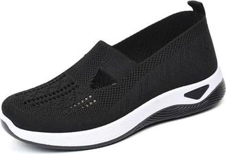 Generic Chaussures Orthopédiques Femme Basket sans Lacet Slip on Tennis Femme ete Confortable Chaussure Pas Cher De Marche À Plateforme Légères Et Confortable