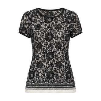Dolce & Gabbana T-shirt en maille - Femme - Tops - Noir - Taille: 42 FR