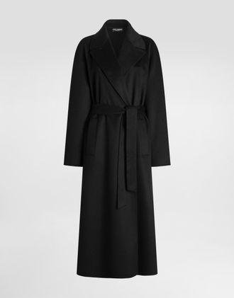 Dolce & Gabbana Doppelreihiger Trenchcoat Aus Reinem Kaschmir - Frau Collection Schwarz 36