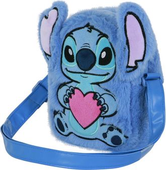 Disney Lilo und Stitch Heart-Quadratische Plush Umh&auml;ngetasche, Blau