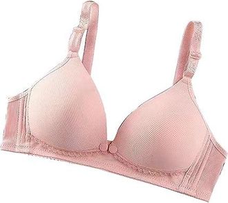 Generic Soutien-gorge dallaitement &agrave; rayures pour femme - Ouverture frontale - Confortable et offrant un bon maintien - 2026, rose vif, 64