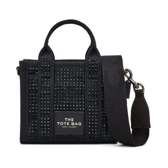 Marc Jacobs Femme, Sacs, Noir, Taille: ONE Size Sac fourre-tout à bandoulière en toile de cristal