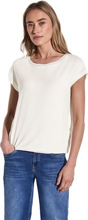 Street One Damen A323150 Shirt mit Dekortape, Off White, 44
