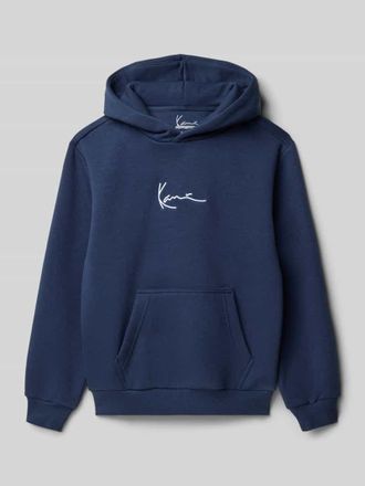 Karl Kani Regular Fit Hoodie aus Baumwoll-Mix mit K&auml;nguru-Tasche