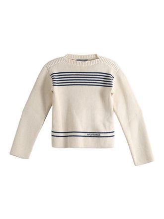 Balenciaga Rundhalspullover - Blau