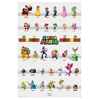 Nintendo Poster SUPER MARIO Character Parade - 91x61cm