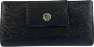 Bulgari Portefeuille long Pre-owned Classico en cuir - Femme - Pre-owned - Noir - Taille: ONE Size