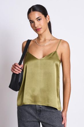 JAN 'N JUNE Damen vegan Slip Top Maud Woody Olive
