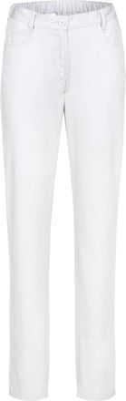 Greiff Damen Hose RF Regular Fit - 5 Pocket - Schnitt - Gummibund hinten, Weiß, Größe 38