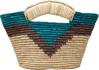 Sensi Studio Femme, Sacs, Multicolore, Taille: ONE Size Mini sac &agrave; main &agrave; motif g&eacute;om&eacute;trique