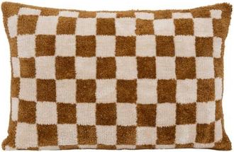 Atmosphera Atmosphera - Coussin Damier itha Jaune Ocre 38x58cm