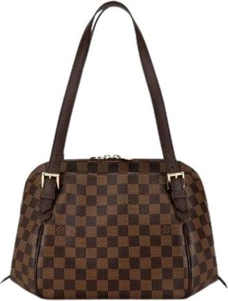 Louis Vuitton Sac bandouli&egrave;re Belem MM Damier Pre-owned - Femme - Pre-owned - Brun - Taille: ONE Size