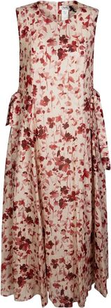 Max Mara Femme, Robes, Rose, Taille: 38 FR Smmalibi Abito SM Fiori Ramie