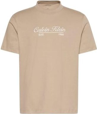 Calvin Klein T-shirt uni &agrave; logo brod&eacute; en coton