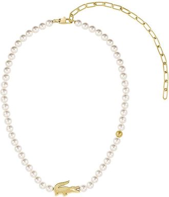 Lacoste Perlenkette Für Männer und Frauen Kollektion MATCHPOINT mit verschiedenen Charms in Gelbgold - 2040429